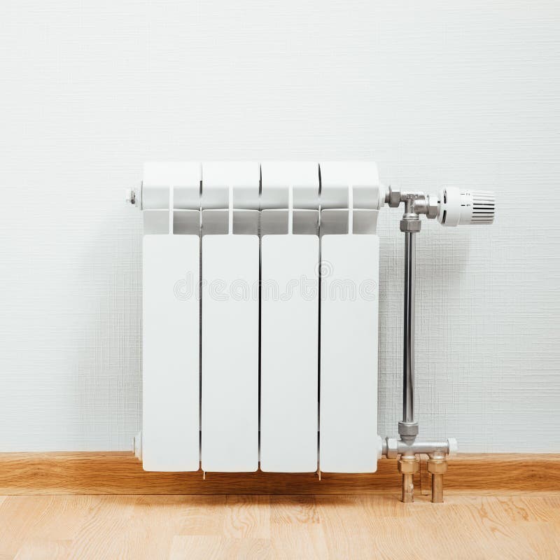 Radiator for Home Heating. Water Heating Stock Photo - Image of room ...