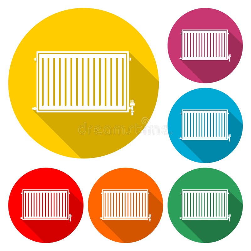 Black Heating Radiator Icon or Logo Stock Vector - Illustration of ...