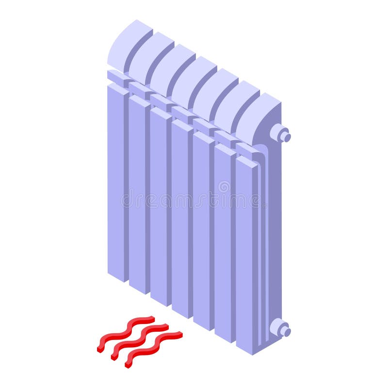 Heating Radiator Icon Isometric Vector. Domestic Device Stock ...