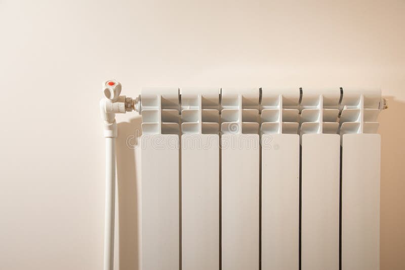 Heating Radiator on the Wall Stock Illustration - Illustration of heat ...
