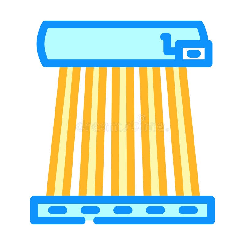 Heating Solar Panel Color Icon Vector Illustration Stock Vector ...