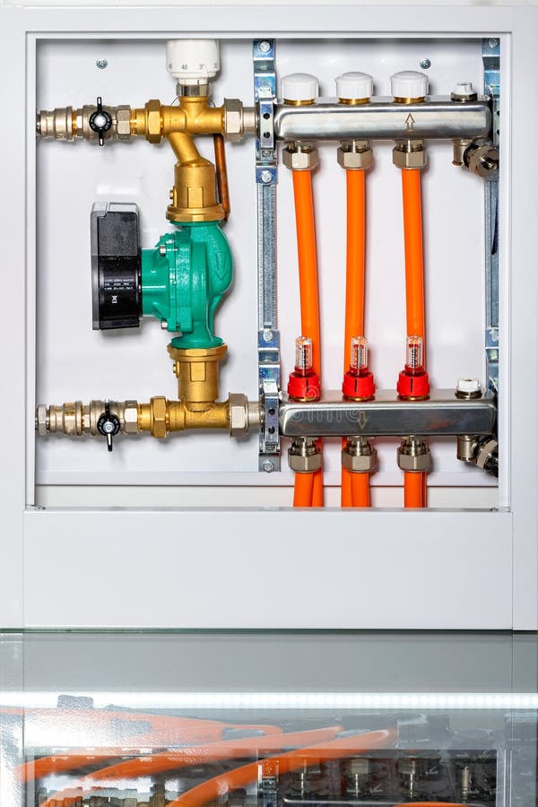 Heating System Equipment, Inlet Manifold with Micrometric Shut-off ...