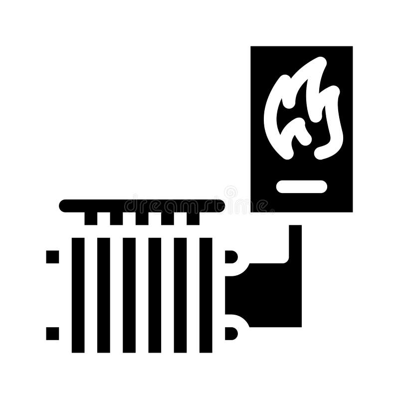 Heating System Glyph Icon Vector Illustration Black Stock Vector ... Heating System Glyph Icon Vector Illustration Black Stock Vector ...