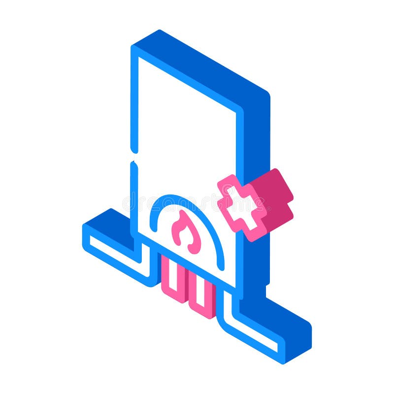 Heating System Repair Isometric Icon Vector Illustration Stock Vector ...