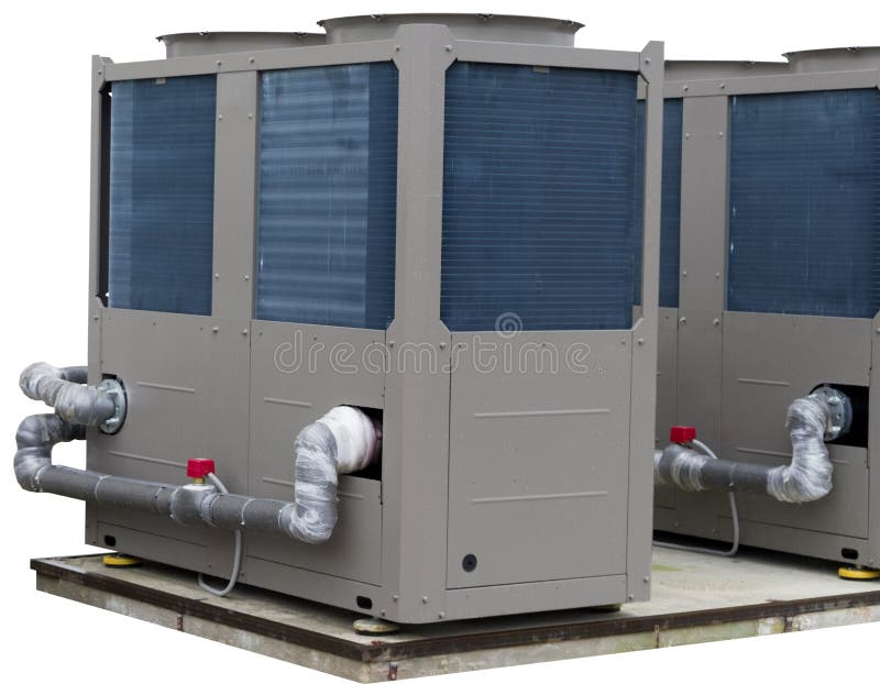 Large Air Conditioning Equipment Stock Photo - Image of industrial ...