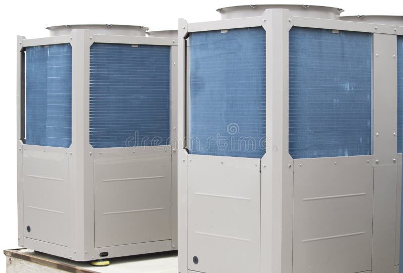 Large Air Conditioning Equipment Stock Photo - Image of compressor ...