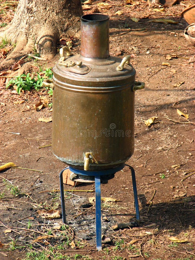 Heating Vessel stock image. Image of sunlight, tropod - 5594283