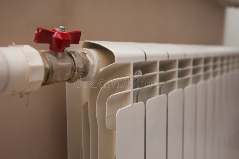 Heating White Radiator in an Apartment Stock Photo - Image of warm ...