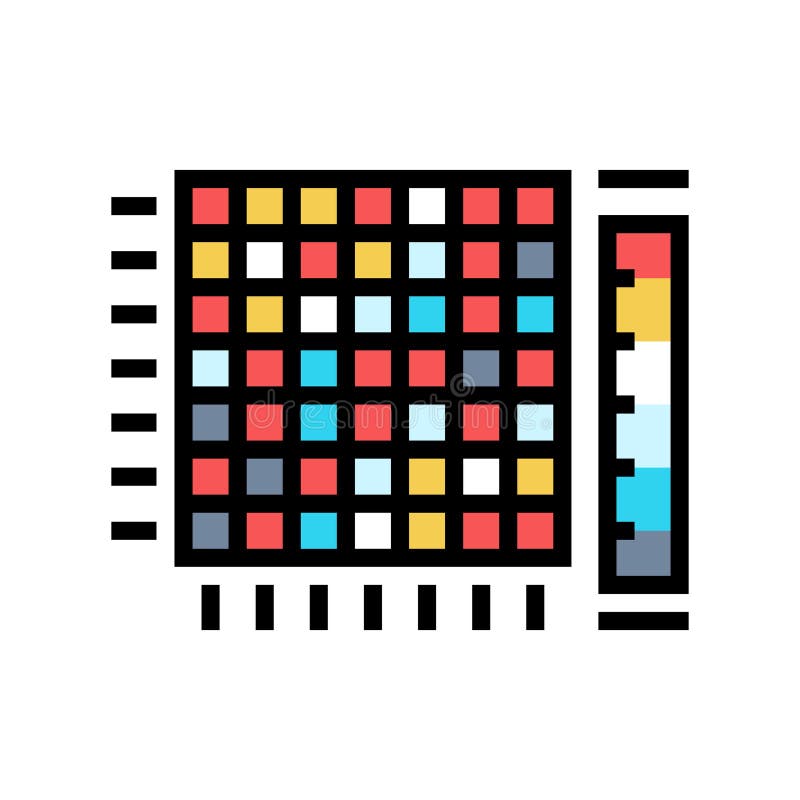 Heatmap Big Data Color Icon Vector Illustration Stock Vector ...