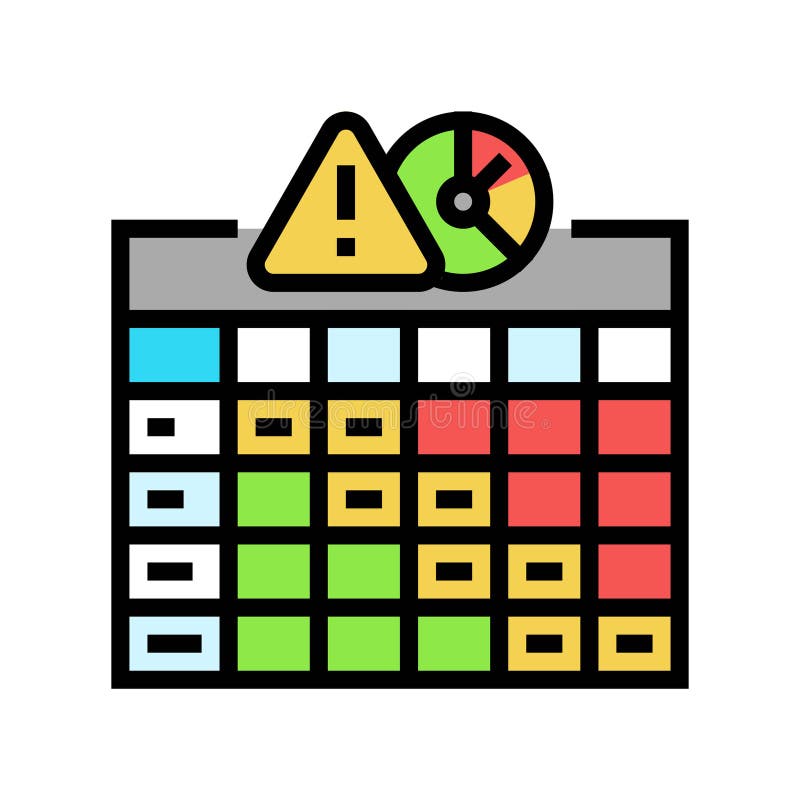 Heatmap Risk Color Icon Vector Illustration Stock Vector - Illustration ...