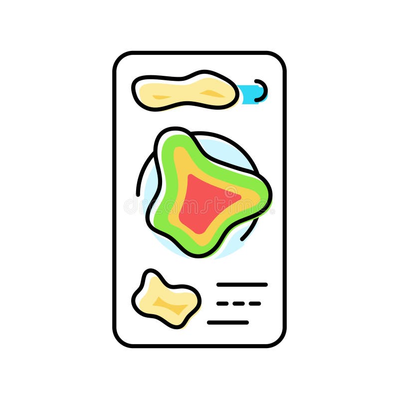 Heatmap Ux Ui Design Color Icon Vector Illustration Stock Illustration
