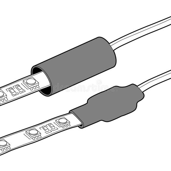 Heat Shrink Line Drawing Stock Illustrations – 3 Heat Shrink Line ...