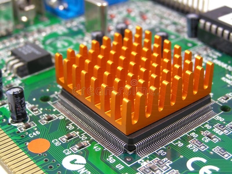 Heatsink stock photo. Image of circuit, silicon, processor - 163358