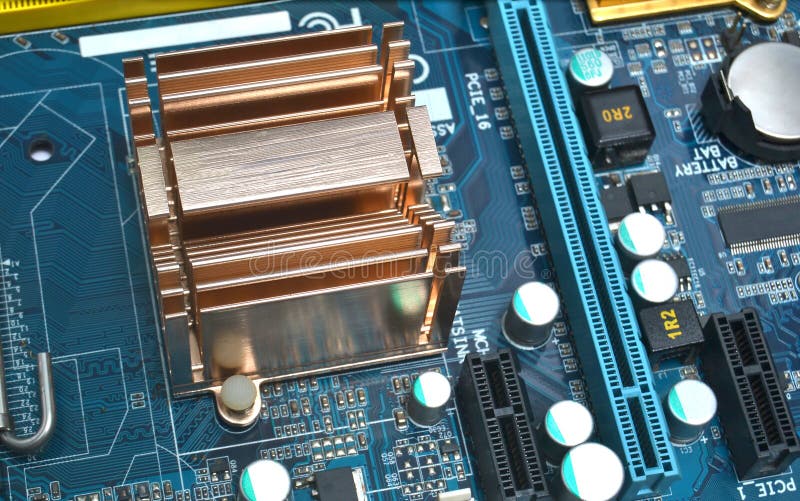 Heatsink stock photo. Image of computer, metal, cooler - 55945962