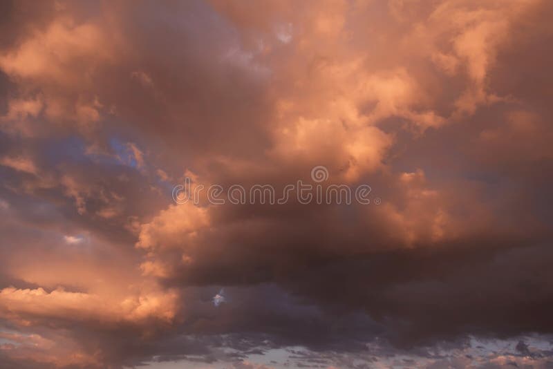 Dramatic Yellow and Orange Sunset Sky with Clouds and Sun Rays Stock ...