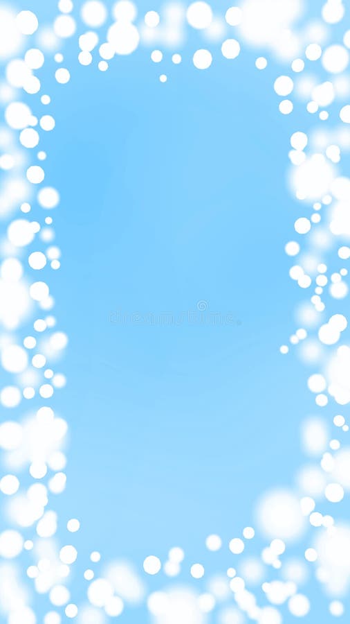 Heaven Lights Vertical Frame Border Stock Illustration - Illustration ...