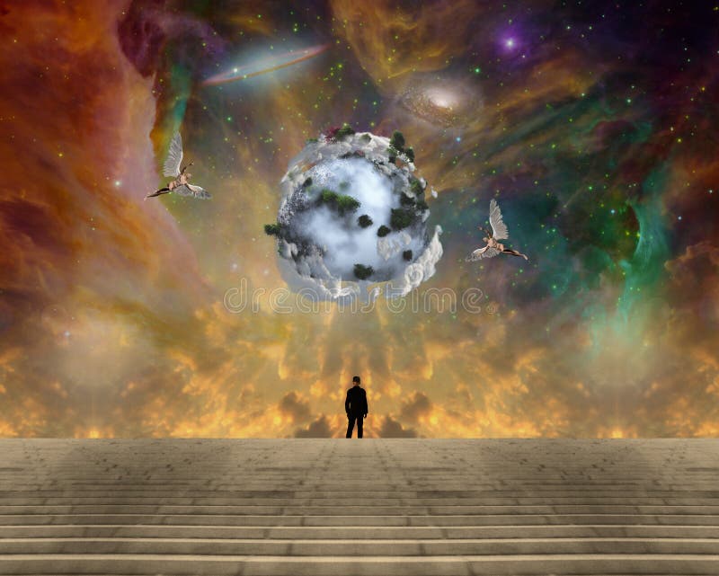 Power of Heaven stock illustration. Illustration of fairytale - 64698481