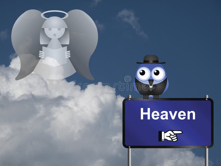Heaven Sign stock illustration. Illustration of catholic - 32256998