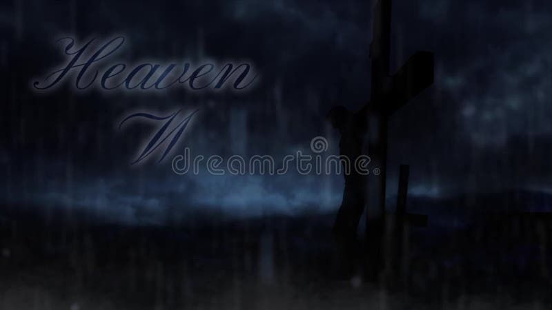 Heaven Weeps Good Friday with Text Stock Video - Video of message, blue ...