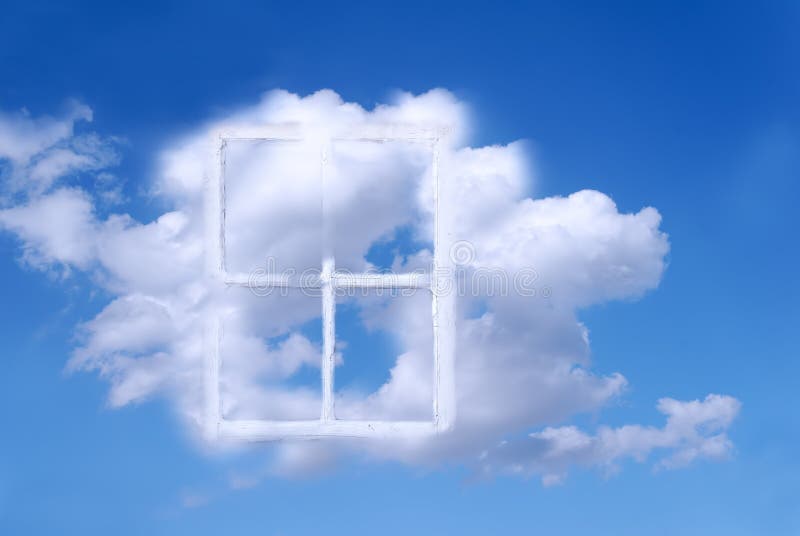 Heaven window stock photo. Image of blue, view, cloudy - 44382928