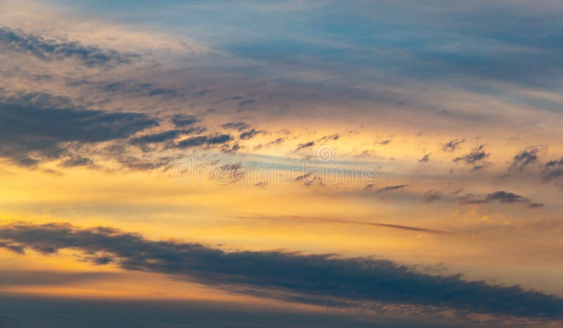 Heavenly Abstract Background. Picturesque Bright, Dramatic Evening Sky ...