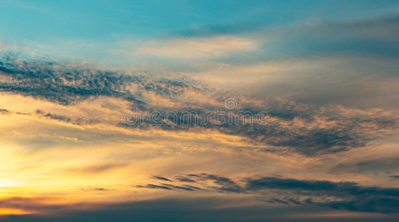 Heavenly Abstract Background. Picturesque Bright, Dramatic Evening Sky ...