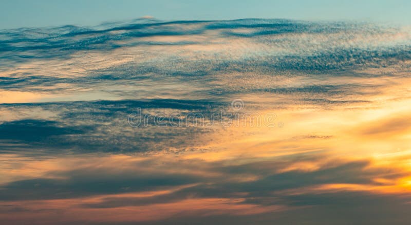 Heavenly Abstract Background. Picturesque Bright, Dramatic Evening Sky ...