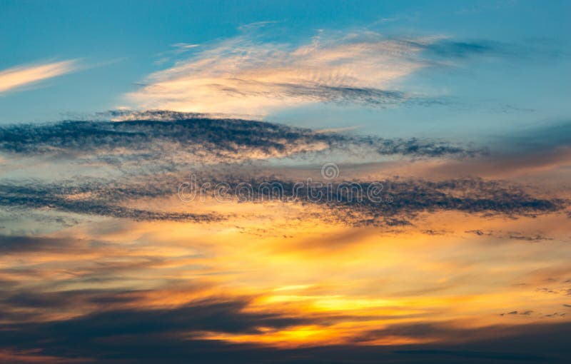 Heavenly Abstract Background. Picturesque Bright, Dramatic Evening Sky ...