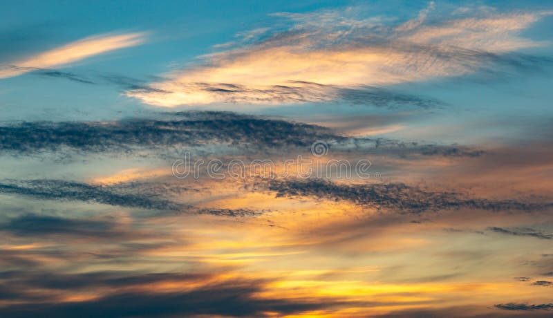 Heavenly Abstract Background. Picturesque Bright, Dramatic Evening Sky ...