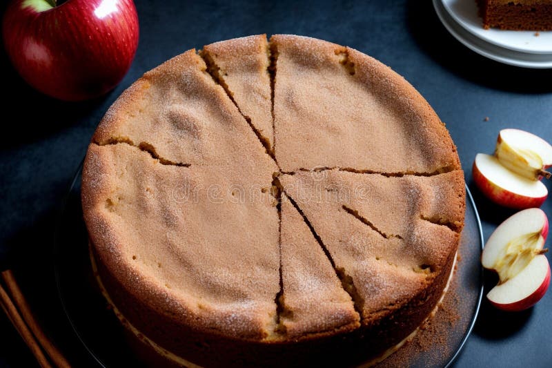 Heavenly Apple Spice Cake with a Spicy Twist.AI Generated Stock ...