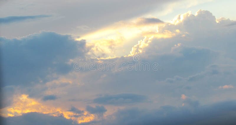 Heavenly clouds stock photo. Image of horizon, afterglow - 253998908