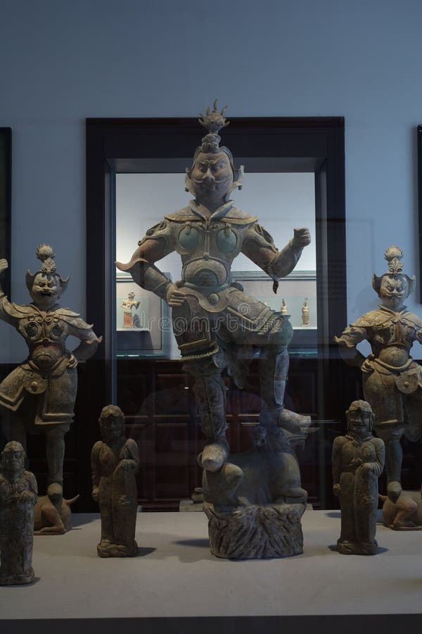 Heavenly King Terracotta Warriors - Tang Dynasty Editorial Image ...