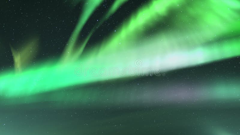 Heavenly Lights Aurora and Starry Sky Loop Stock Video - Video of solar ...