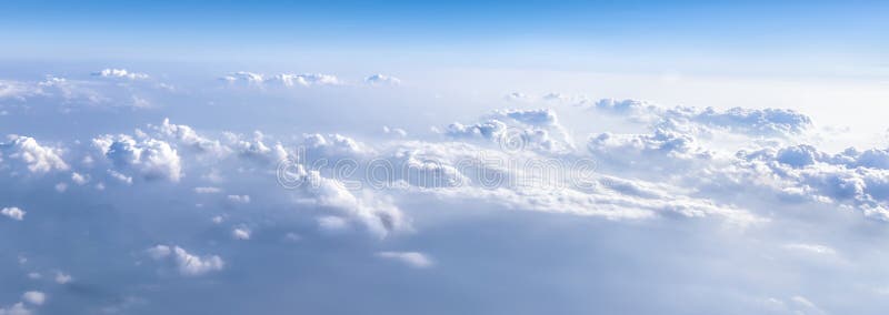 Heavenly Purity Panoramic Background - Beautiful White Real Clouds in ...