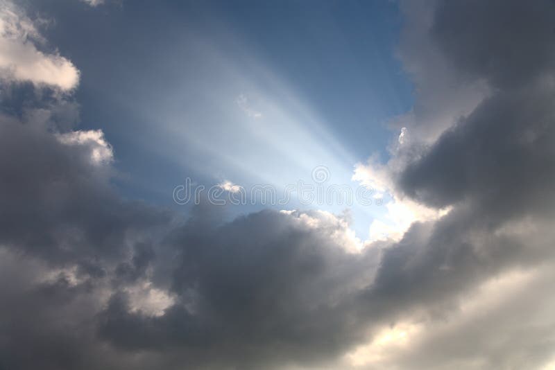 Heavenly ray of light stock image. Image of stratosphere - 9640387