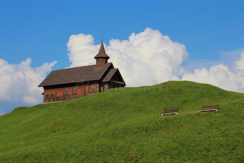 Heavenly scenery stock image. Image of wooden, building - 33016651