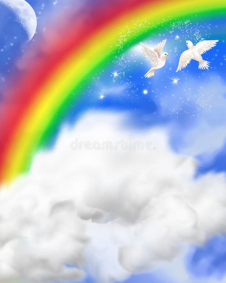 Heavenly sky stock illustration. Illustration of moon - 12628021