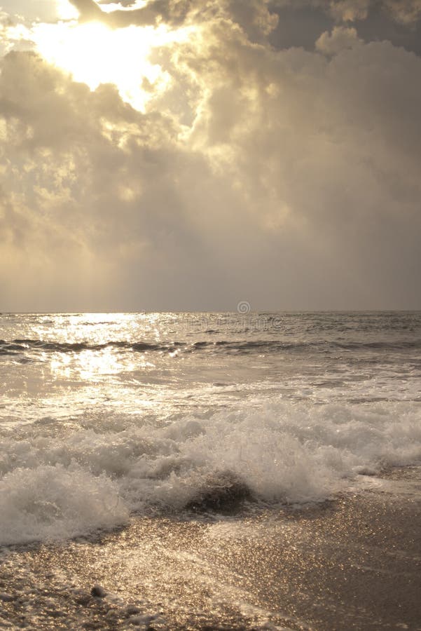 Heavenly Sunlight on the Waves Stock Photo - Image of golden, abstract ...