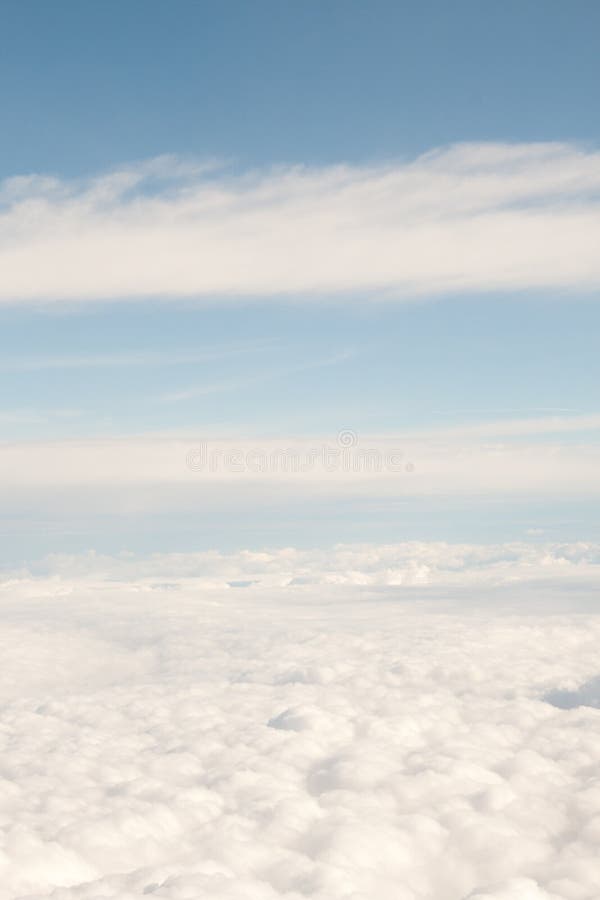 Heavenly View High Above the Sky Clouds Stock Photo - Image of cumulus ...