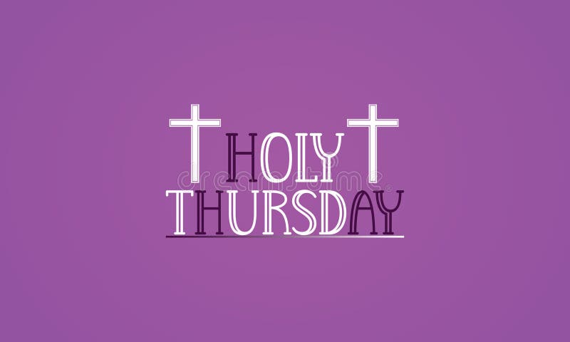 Heavenly Words the Exquisite Design of Holy Thursday Stock Vector ...