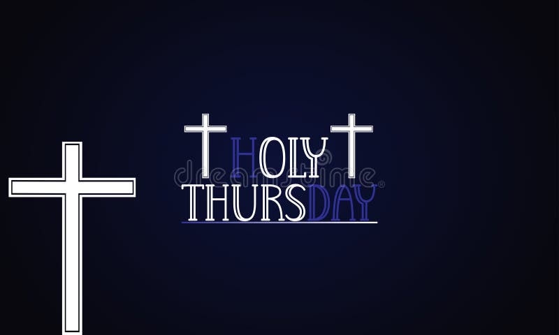 Heavenly Words the Exquisite Design of Holy Thursday Stock Vector ...