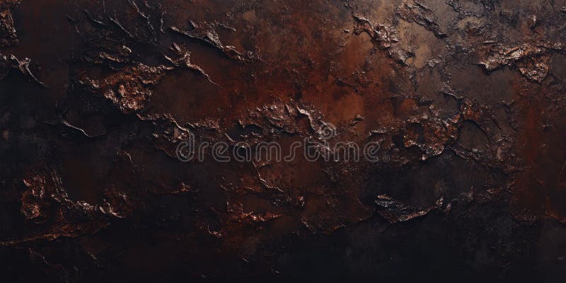 Heavily Corroded Iron Sheet Background Mix Deep Brown Rust Flaky ...