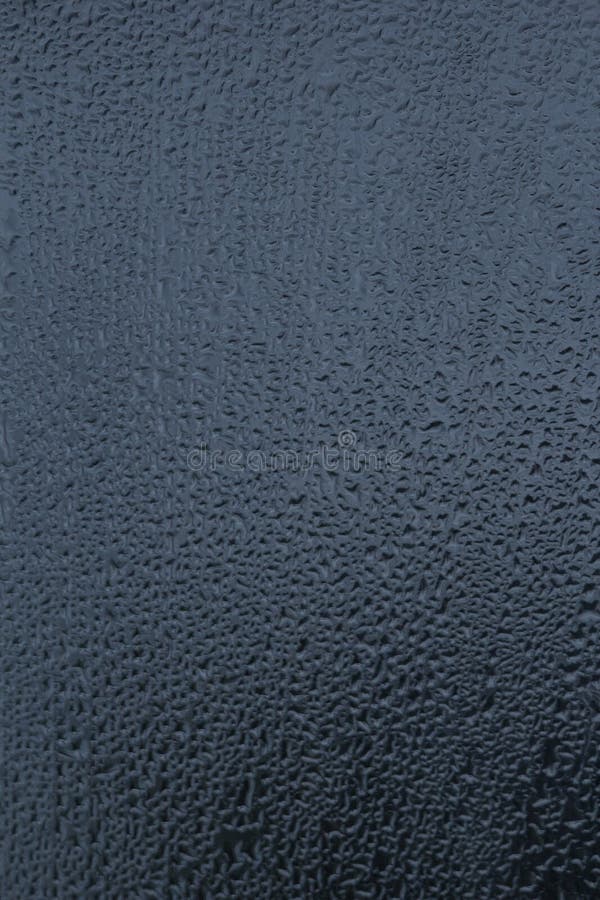 Heavily Misted Glass Windows with Water Drops Stock Photo - Image of ...