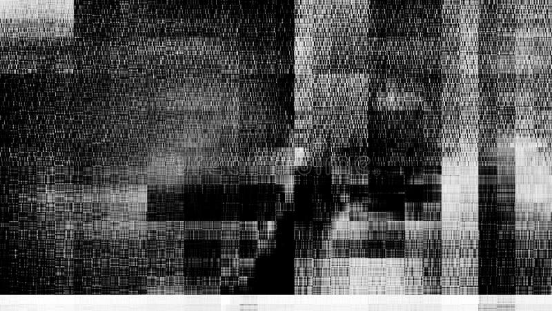 Heavily Pixelated Abstract Image Distorted with Contrasting Light and ...