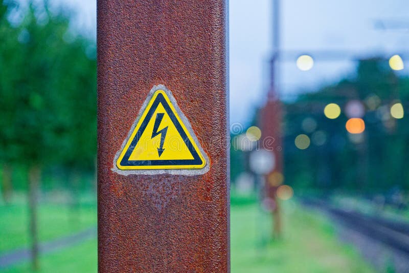 1,457 Yellow Metal Triangle Sign Stock Photos - Free & Royalty-Free ...