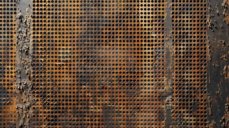 A Heavilyused Perforated Metal Sheet Displays a Worn Weathered Texture ... A Heavilyused Perforated Metal Sheet Displays a Worn Weathered Texture ...