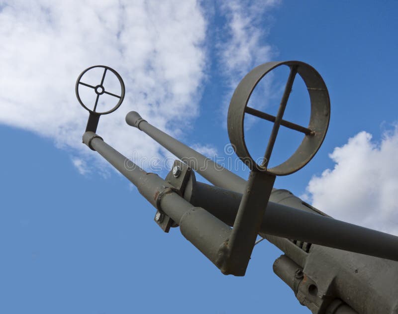 Heavy Artllery Gun for Battle Defence Stock Image - Image of barrel ...