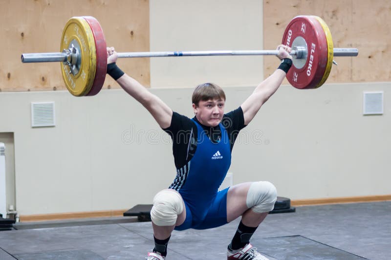 Heavy Athletics, Weightlifter. Editorial Photography - Image of ...