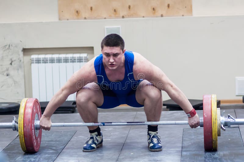 Heavy Athletics, Weightlifter. Editorial Image - Image of training ...