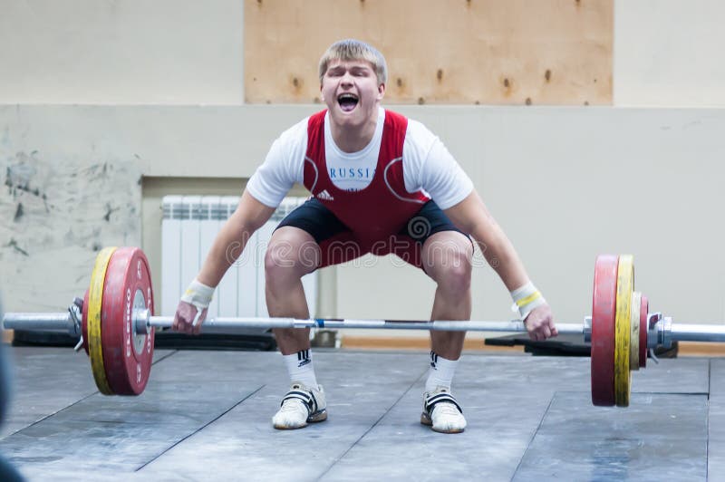 Heavy Athletics, Weightlifter. Editorial Photography - Image of ...